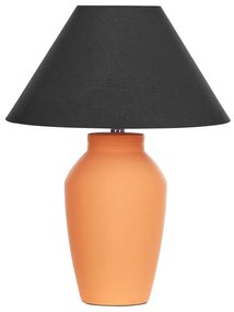 Keramická stolní lampa oranžová RODEIRO Beliani