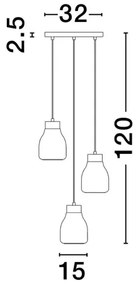 Designový lustr Blaku B