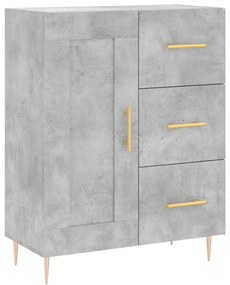 Skříň highboard betonově šedá 69,5x34x180 cm kompozitní dřevo - Default Title