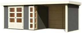 Dřevěný zahradní domek KERKO 5 s přístavkem 280 Lanitplast