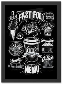 Obraz 55x70 cm Menu – Wallity