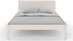 Dřevěná buková postel Visby AMMER / 180x200 cm, bílá barva