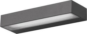 NV 9027201 Venkovní nástěnné svítidlo FUNGO tmavě šedý hliník skleněný difuzor LED 12W 3000K 220-240V 120st. IP65 světlo dolů - NOVA LUCE