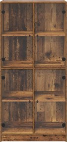 Vysoký bufet Staré dřevo 68 x 37 x 142 cm Kompozitní dřevo 3402629