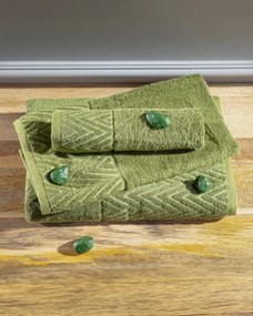 Sada 3ks ručníků Terry moss green