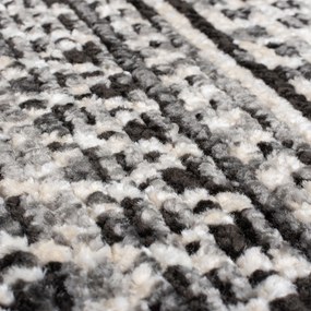 Flair Rugs, AKCE: 240x320 cm Kusový koberec Santiago Camino Black/White, černobílá, ložnice