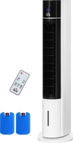 HOMCOM Věžový ventilátor s dálkovým ovládáním 105 cm | bílý
