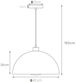Lucide 45496/01/44 - Lustr na lanku SIEMON 1xE27/40W/230V oranžová