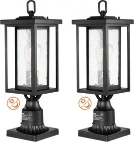 2 PC Soumrak do úsvitu Svítidlo na sloup venkovní lampy 450 mm Držák na sloup