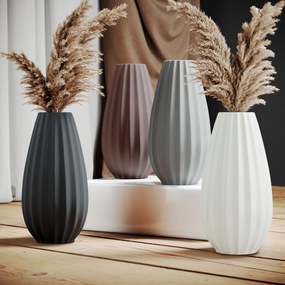 Moderní váza ve skandinávském stylu Hnědá COBBE