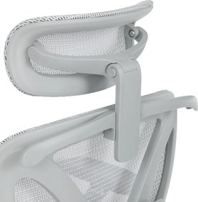 Ergonomická kancelářská židle EXECUTIVE - šedá síťovina