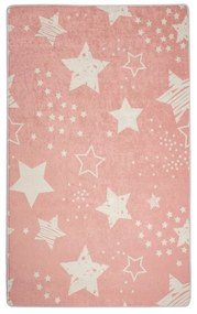 Dětský koberec Pink Stars, 100 x 160 cm