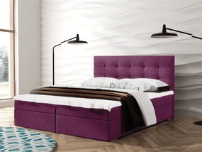 Velká čalouněná postel 200x200 cm Lita Barva: Fialová - Trinity 11
