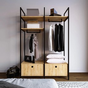 Kalune design Otevřená šatní skříň PERM 120x180 cm