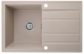 Gamma Modern 8050, 1-komorový granitový dřez 790x500x210 mm, béžová, GMA-ZM-8050-B