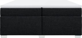 Box spring postel s matrací černá 200x200 cm textil 3285160