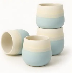 Goodwei Fuji Blue / Sada keramických šálků / 4 ks / 200 ml