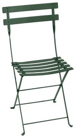 OnaDnes -20% Tmavě zelená kovová skládací židle Fermob Bistro