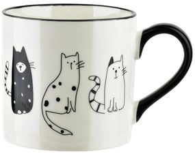 Porcelánový hrnek COTTELLO I. 370 ml bílý/černý