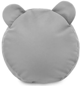 Plyšová podnožka TEDDY světle šedá