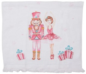 Froté ručník s Louskáčkem a baletkou Pastel Nutcracker – 40x66 cm