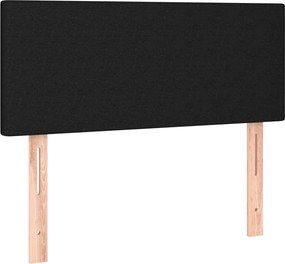 Box spring postel s matrací černá 90x190 cm textil 3139859