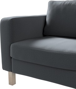 Potah na křeslo IKEA Karlstad, krátký barva šedá látka sametová