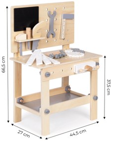 Dřevěná dílna pro dětské nářadí
