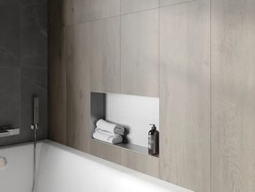 Mexen X-Wall-NR výklenková police bez lemu 60 x 30 cm, inox - 1911603010