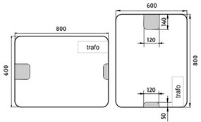 Nimco LED zrcadlo 600x800 - ZP 21002