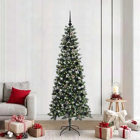 Umělý vánoční stromeček Zelená 210 cm PVC, plast a ocel 3395833