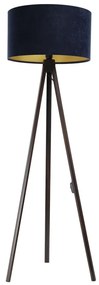 BPS Koncept Stojací lampa STANDART 1xE27/60W/230V modrá/wenge BS0493