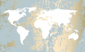 Fototapeta Mapa Světa Omyvatelný vlies 104x70.5