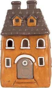 Cihlový domek svícen na čajovou svíčku Homely - 23*17*37 cm