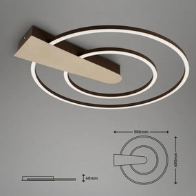 Briloner 3543-017 - LED Stmívatelné stropní svítidlo NICO LED/25W/230V zlatá