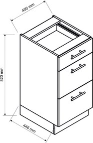 ALFASHOP NATÁLIA dolní světlá šedá D40S/3