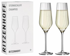 Sklenice Ritzenhoff Sternschliff na šumivé víno, 2 ks 250 ml 3751001