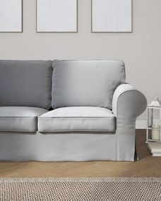Potah na pohovku IKEA Ektorp 2-místná rozkládací  NOVÝ MODEL 2012 barva šedá látka sametová