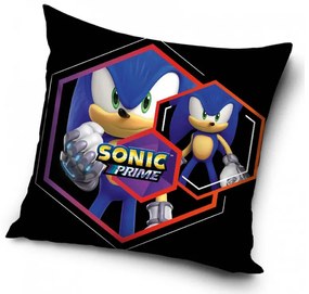 Dětský polštářek Ježek Sonic Prime 40x40 cm