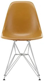 Eames Fiberglass Chair DSR chrom tmavá okrová Vitra
