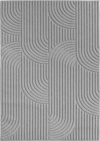Ayyildiz, Kusový koberec Helix 2201 silver, 160x230, šedá, chodba / předsíň