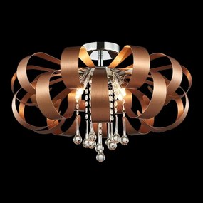 LUXERA Stropní osvětlení RIBBON CRYSTAL, bronzové 64374