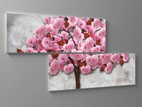 Liox Obraz pohádkový růžový strom Rozměr: 180 x 90 cm