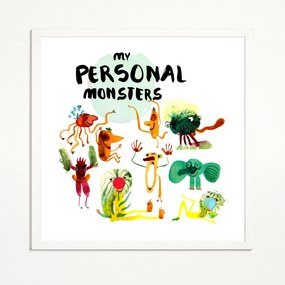 Petra Lemonnier | My personal monsters Rám: Černý, Velikost: 40 x 40 cm