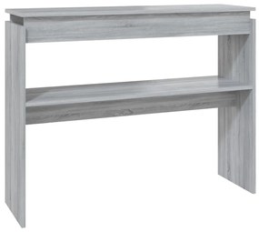 vidaXL Konzolový stolek šedý sonoma 102 x 30 x 80 cm kompozitní dřevo