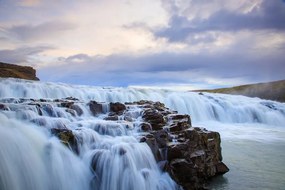 Samolepící fototapeta vodopády na Islandu - 450x300 cm