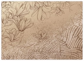 Obraz - Kreslené květy (70x50 cm)