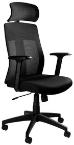 OnaDnes -20% Office 360 Černá látková kancelářská židle Frida