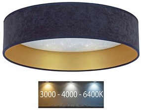 Brilagi - LED Stropní svítidlo VELVET STAR LED/24W/230V pr. 40 cm  modrá/zlatá