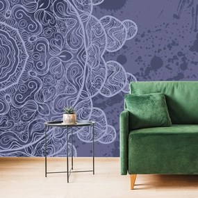 Samolepící tapeta arabeska na abstraktním pozadí - 150x100 cm